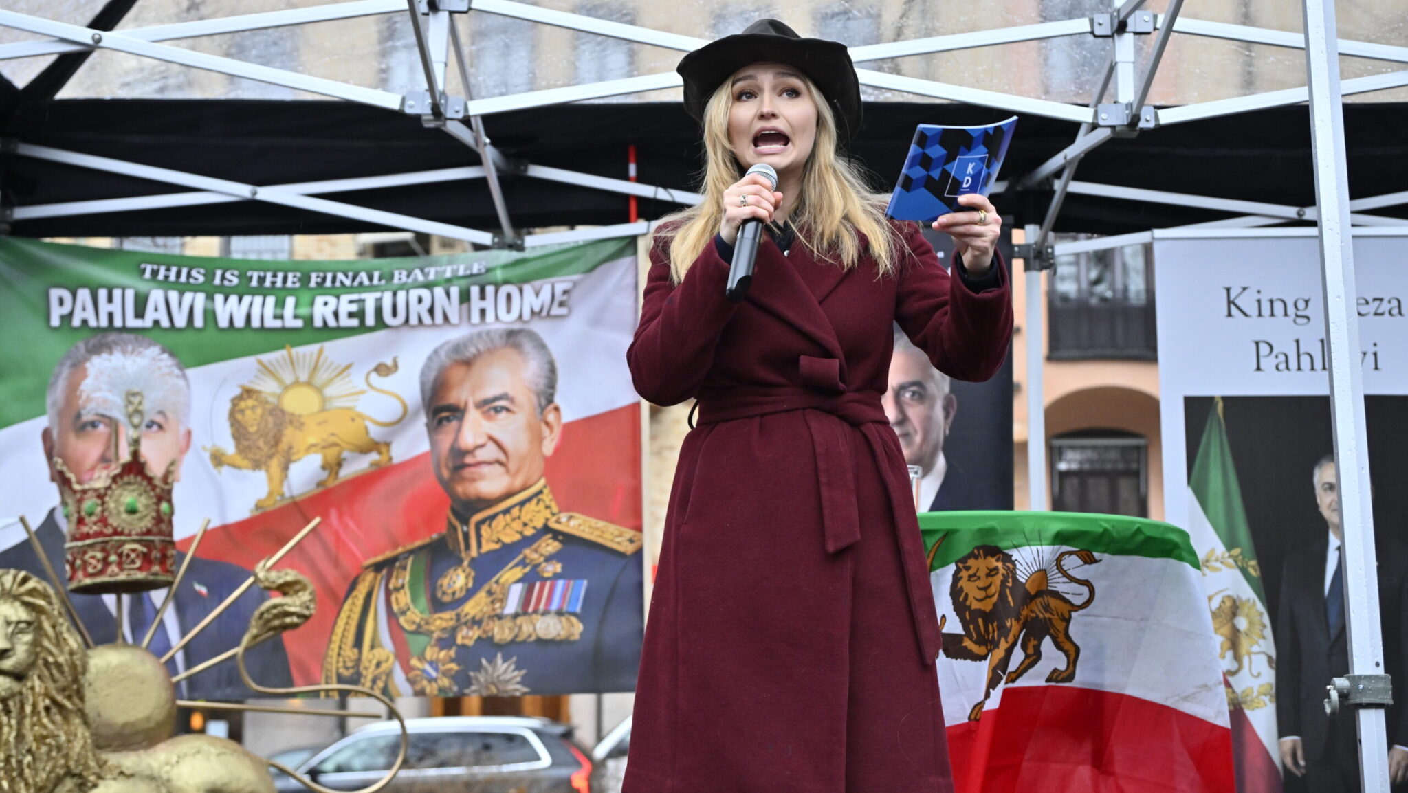 Ebba ”Ta inte hit Mellanösterns konflikter” Busch demonstrerade för ...